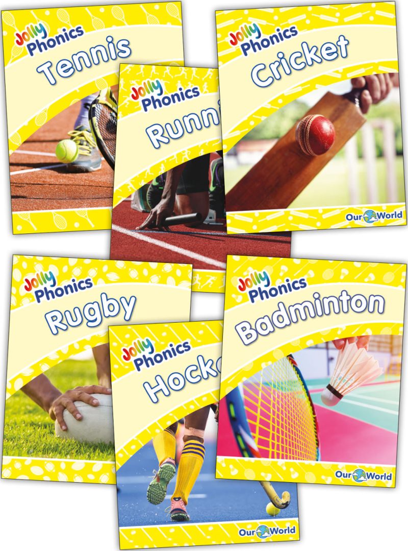 Jolly Phonics Our World Readers Yellow Level 2 (6 books) - Phonics Club